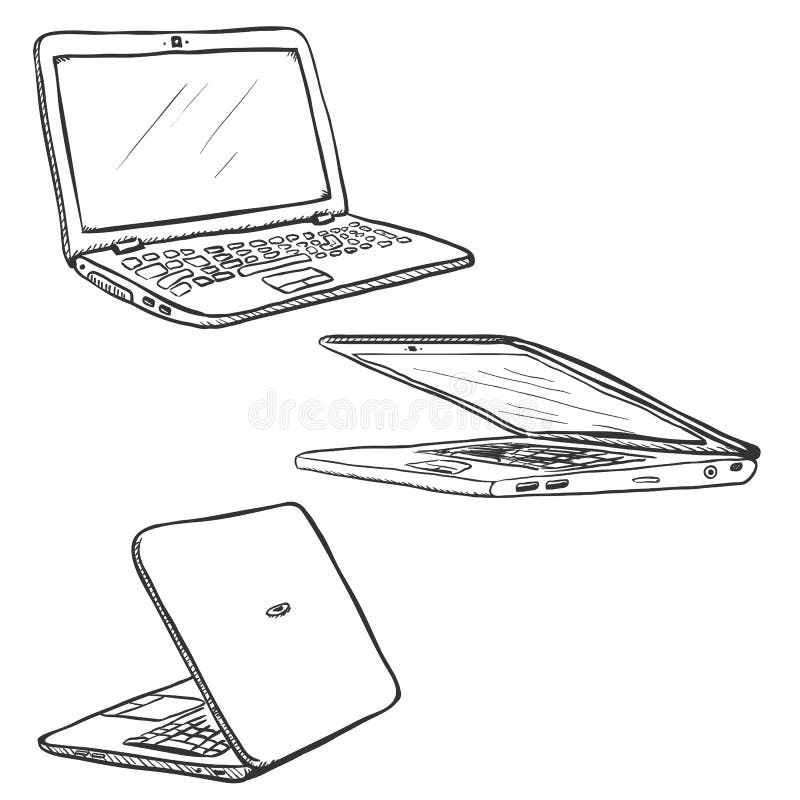 Closed Laptops Stock Illustrations – 61 Closed Laptops Stock ...