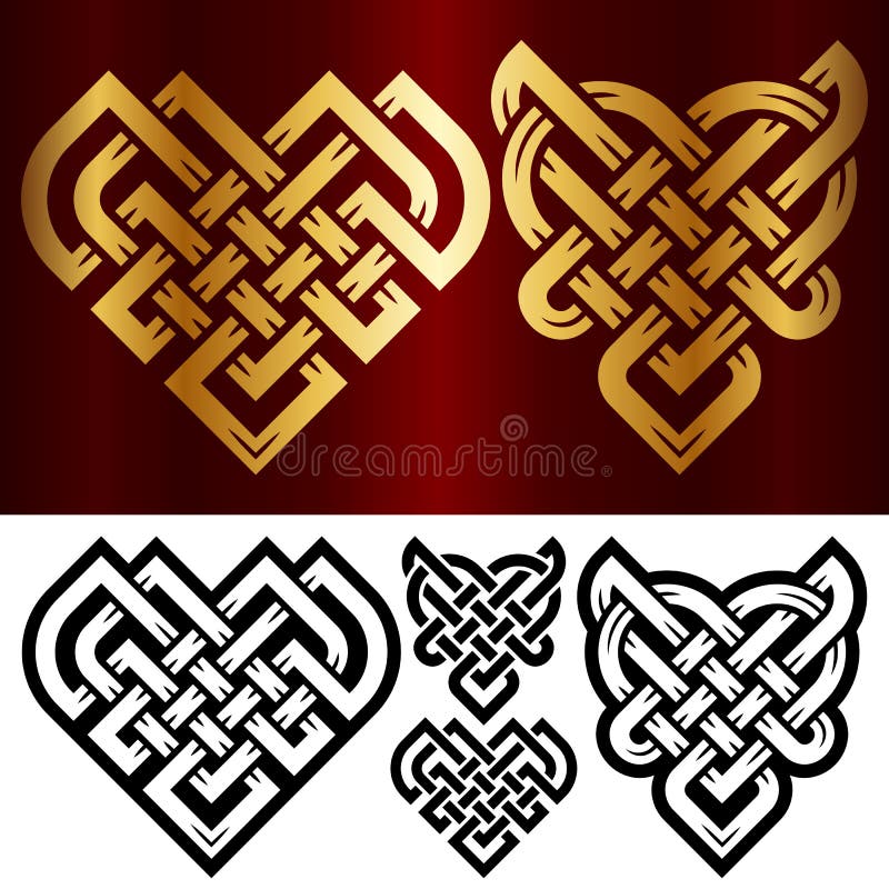 Vector celtic frame set stock vector. Illustration of irish - 75252300