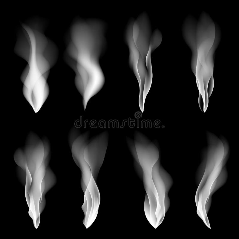 Vector Set Smoke, Background, Fire, Smooth, Wallpaper, Concept, Shape ...