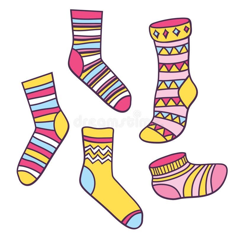 Two Different Color Socks Stock Illustrations – 53 Two Different Color ...