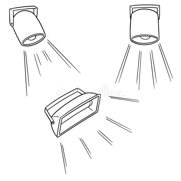 Illustration Simple Cartoon Spotlight Stock Illustrations – 622 ...