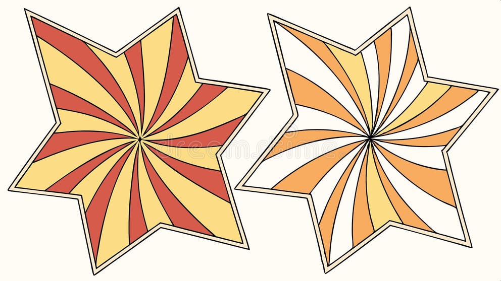 Star Shapes Variations, Decorative Starburst and Design Elements Vector ...