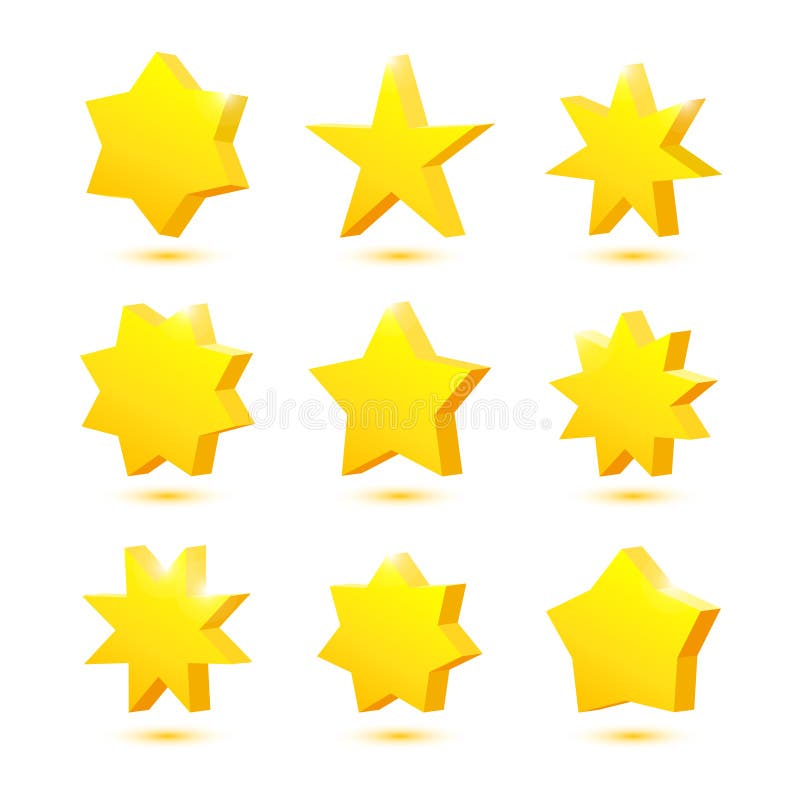 Vector set of stars stock vector. Illustration of rate - 50223719