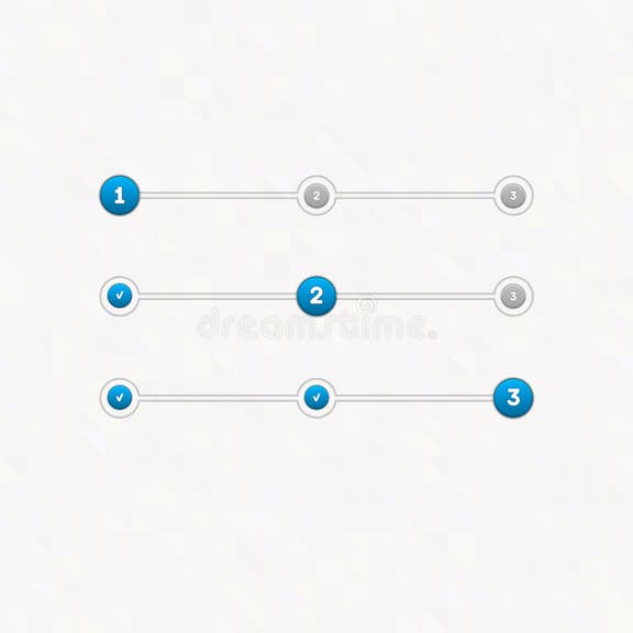 Vector Set of Step Progress Bar Stock Vector - Illustration of element ...