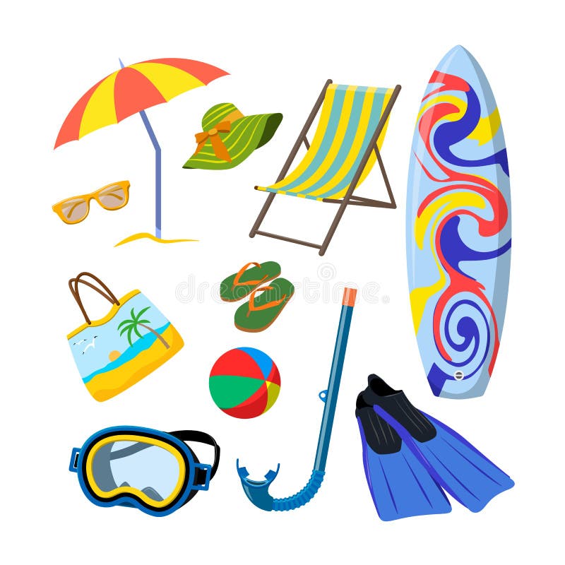 Summer Objects Stock Illustrations – 67,516 Summer Objects Stock ...