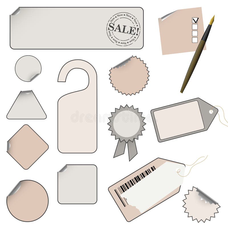 Vector set of tags, icons stock vector. Illustration of information ...