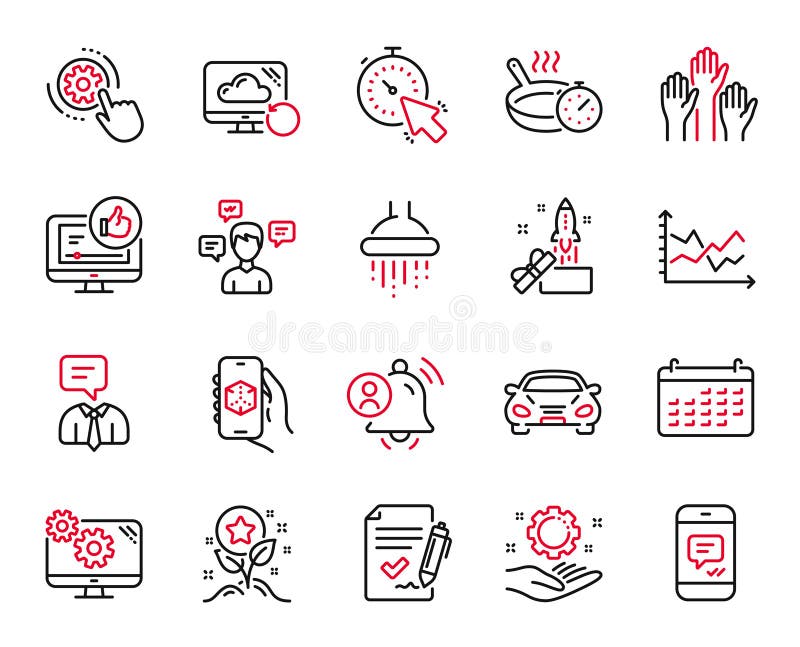 Vector Set of Technology Icons Related To User Notification, Message ... Vector Set of Technology Icons Related To User Notification, Message ...