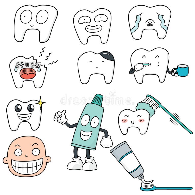 Cartoon Doodle Teeth Stock Illustrations – 14,339 Cartoon Doodle Teeth ...