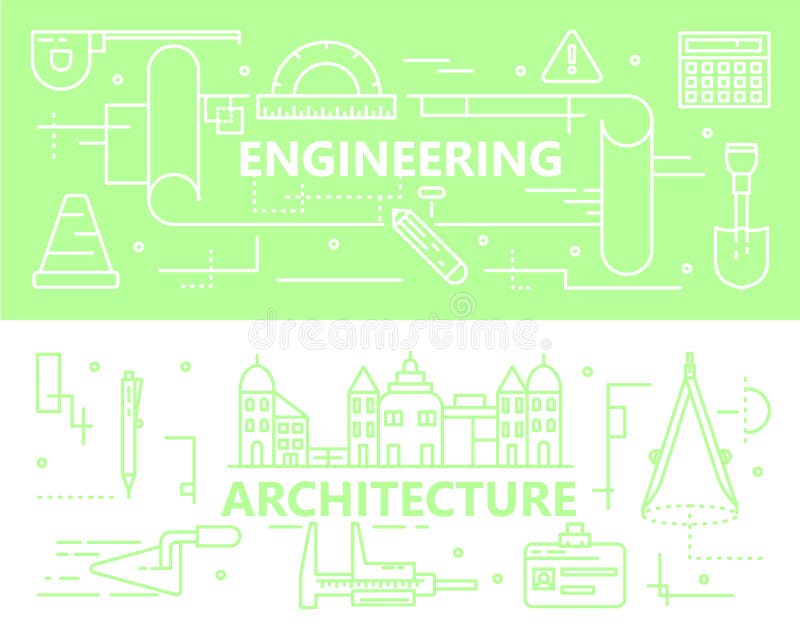 Engineering and Architecture Vector Illustration. Drawing and ...