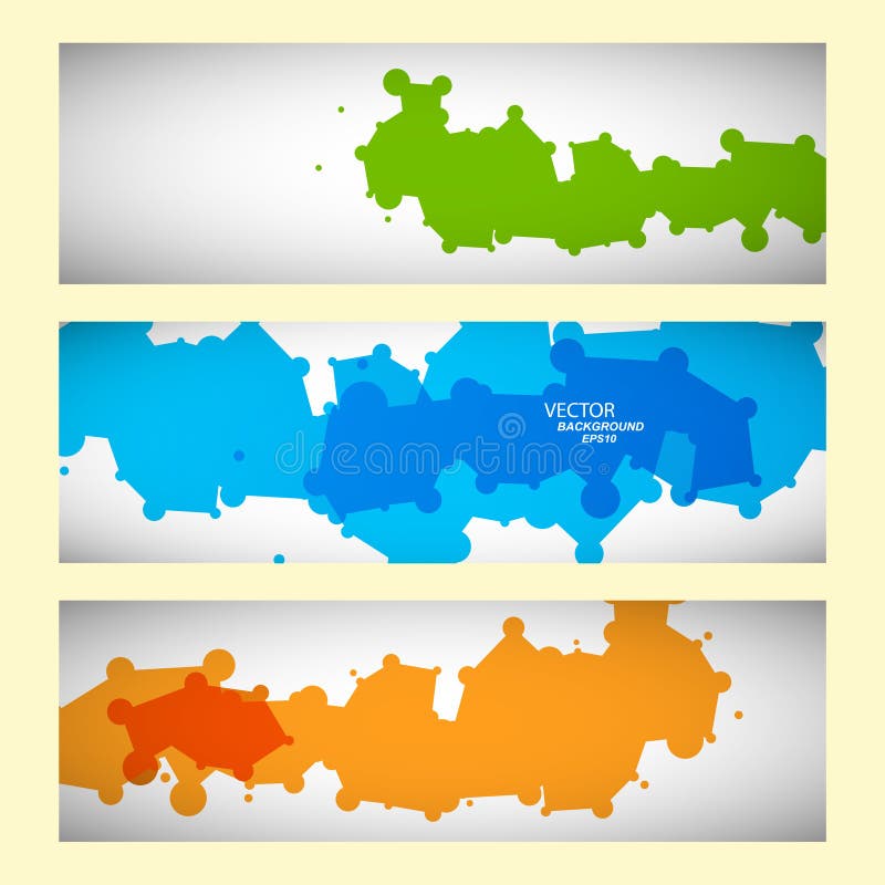 Vector Set of Three Colored Abstract Spots Stock Vector - Illustration ...