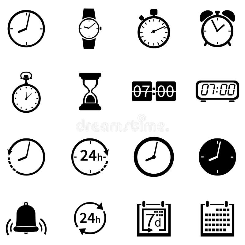 Chronology Icons Set, Isometric Style Stock Vector - Illustration of ...
