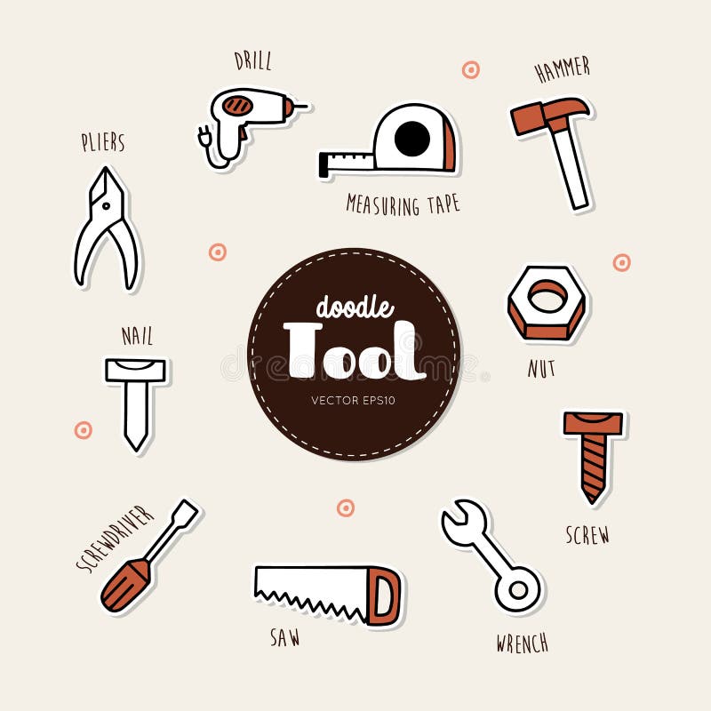 Doodles Construction Tools Stock Illustrations – 91 Doodles ...