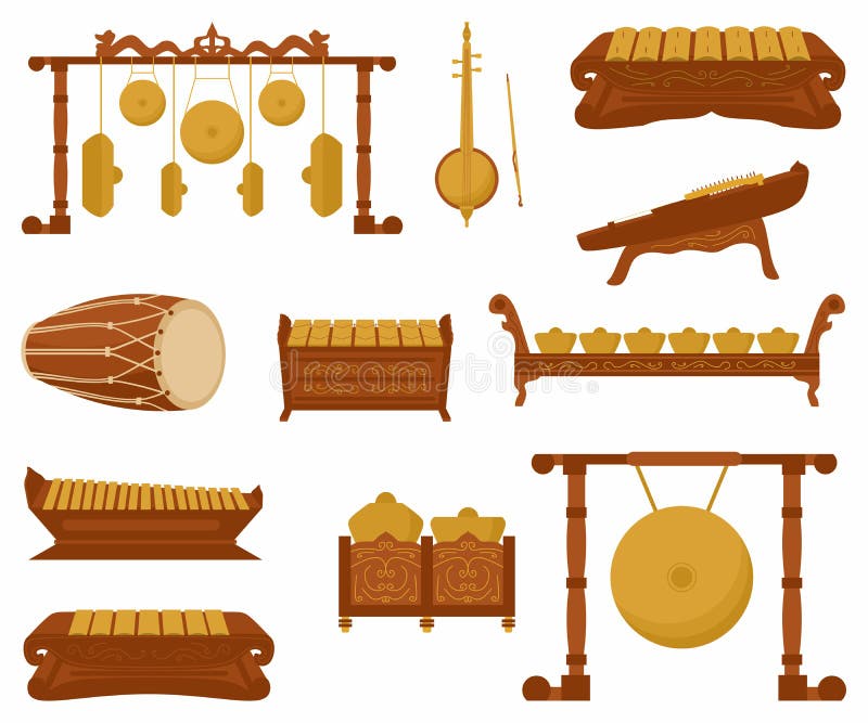 Vector Set of Traditional Percussion Musical Instruments in the Flat ... Vector Set of Traditional Percussion Musical Instruments in the Flat ...