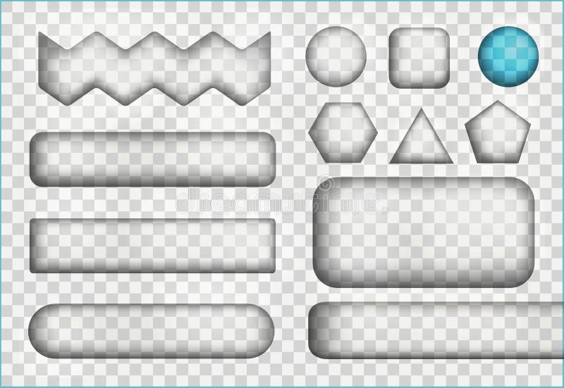 Vector Set of Transparency Frames. Vector Illustration Contains ...