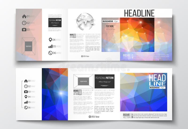 Tri Fold Brochures Background Template Stock Illustrations – 752 Tri ...