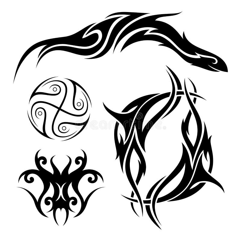 Chest Tribal Tattoo Designs Drawings