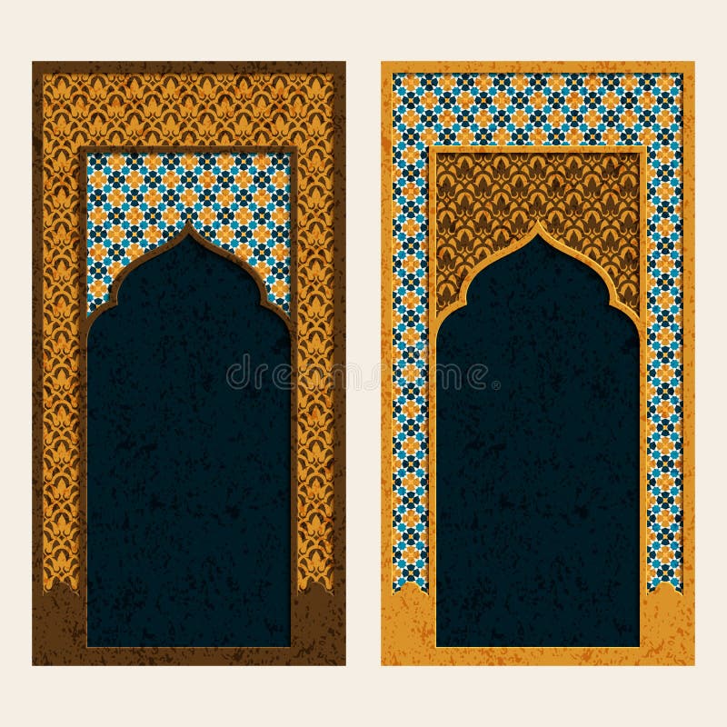 Set Of Ten Traditional Arabic Patterns Stock Vector - Illustration of ...