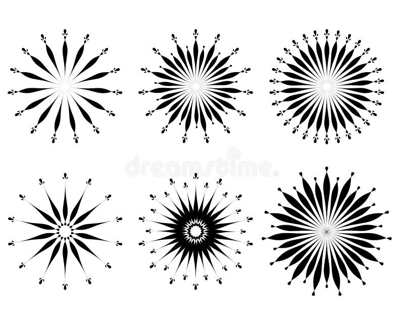 Vector Set of Types Star Elements. Stock Vector - Illustration of ...