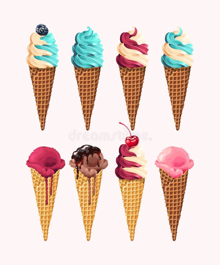Icecream Toppings Stock Illustrations – 885 Icecream Toppings Stock ...