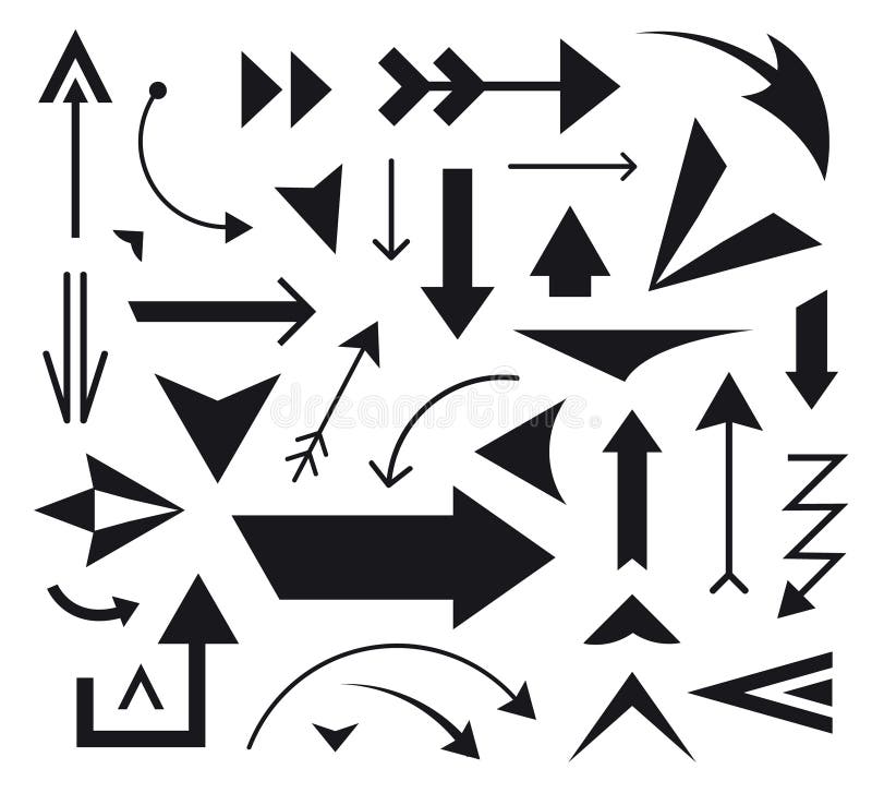 Vector Set of Various Arrows Icons, Logos. Stock Vector - Illustration ...