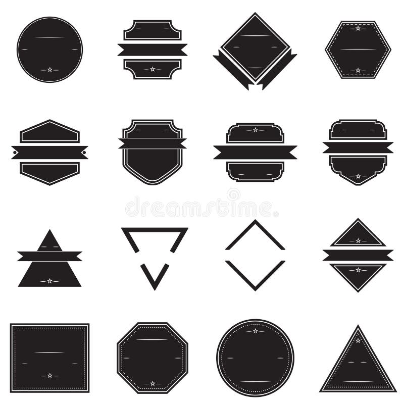 Vector Set Of Various Logos. Stock Vector - Illustration of property ...
