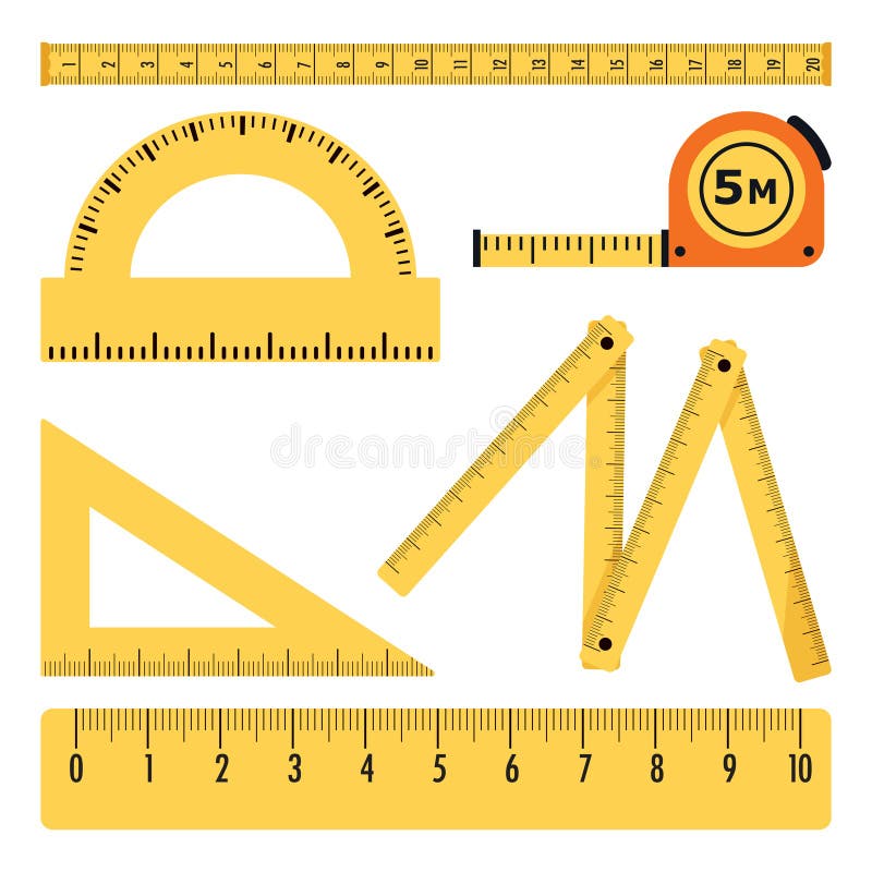 Vector Set of Various Measures Stock Illustration - Illustration of ...