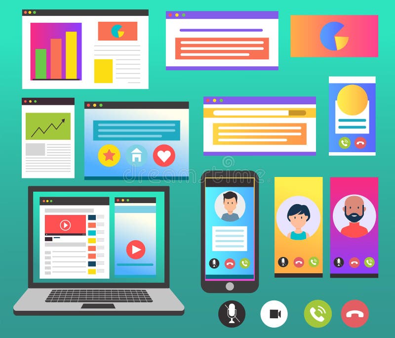 Various Interfaces Stock Illustrations – 21,048 Various Interfaces ...