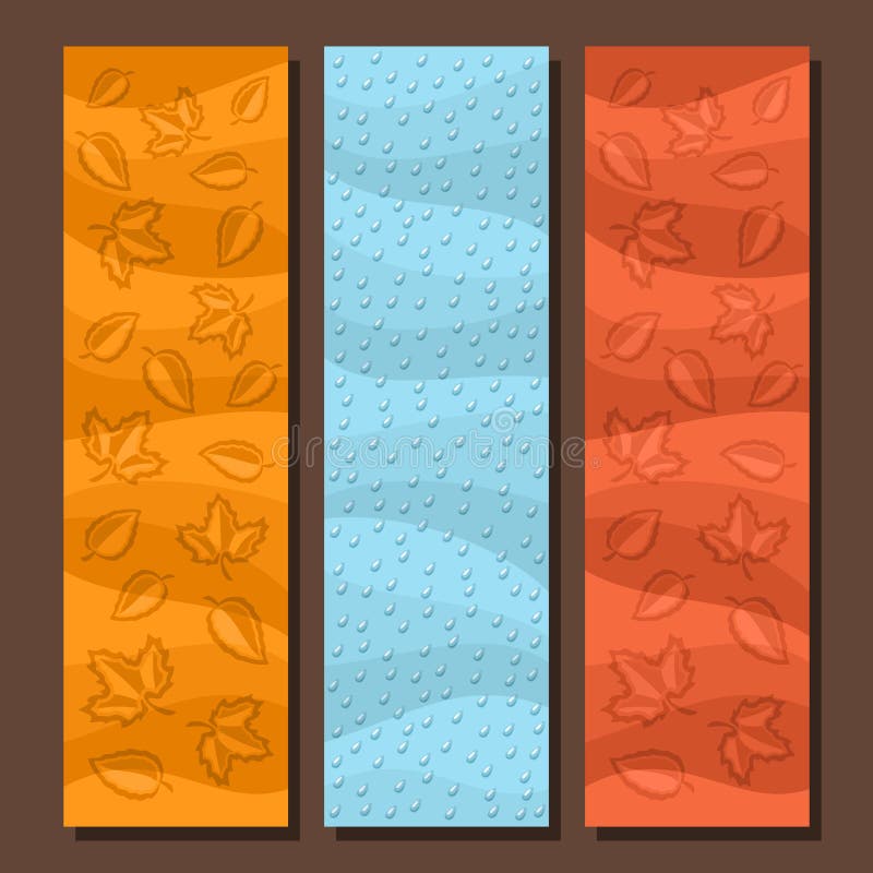 Vector Set Vertical Banners for Autumn Season Stock Vector ...