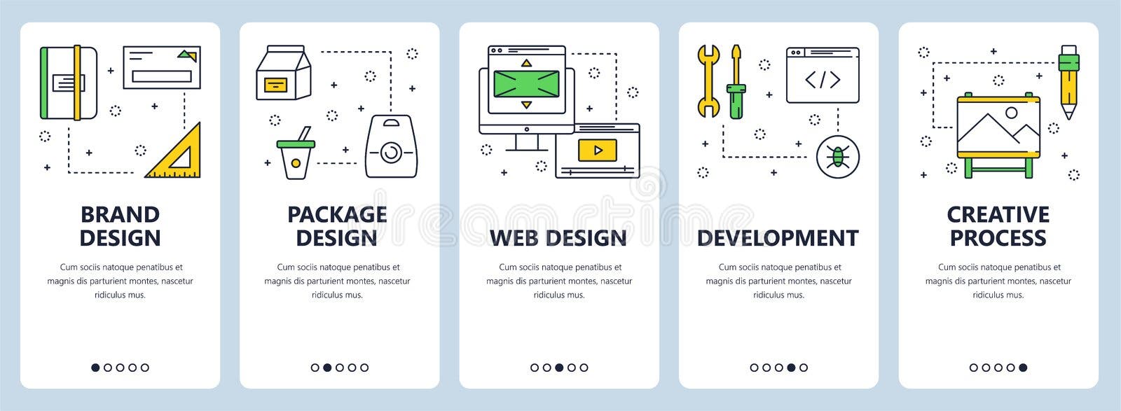 Vector Modern Thin Line Business Plan Concept Web Banners Stock Vector ...