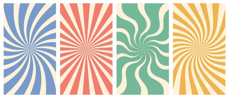 Groovy Poster. Retro Design Background with Font Stock Vector ...