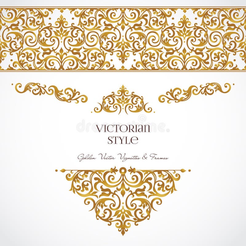 Gold Victorian Borders And Frames