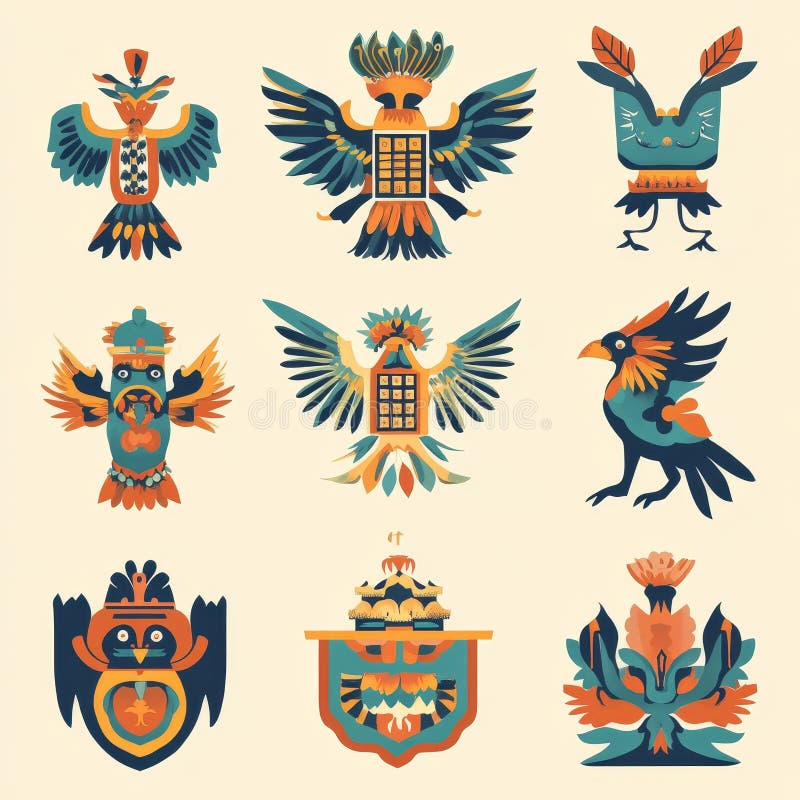 Vector Set of Vintage Heraldic Symbols, Emblems, Logos and Design ...