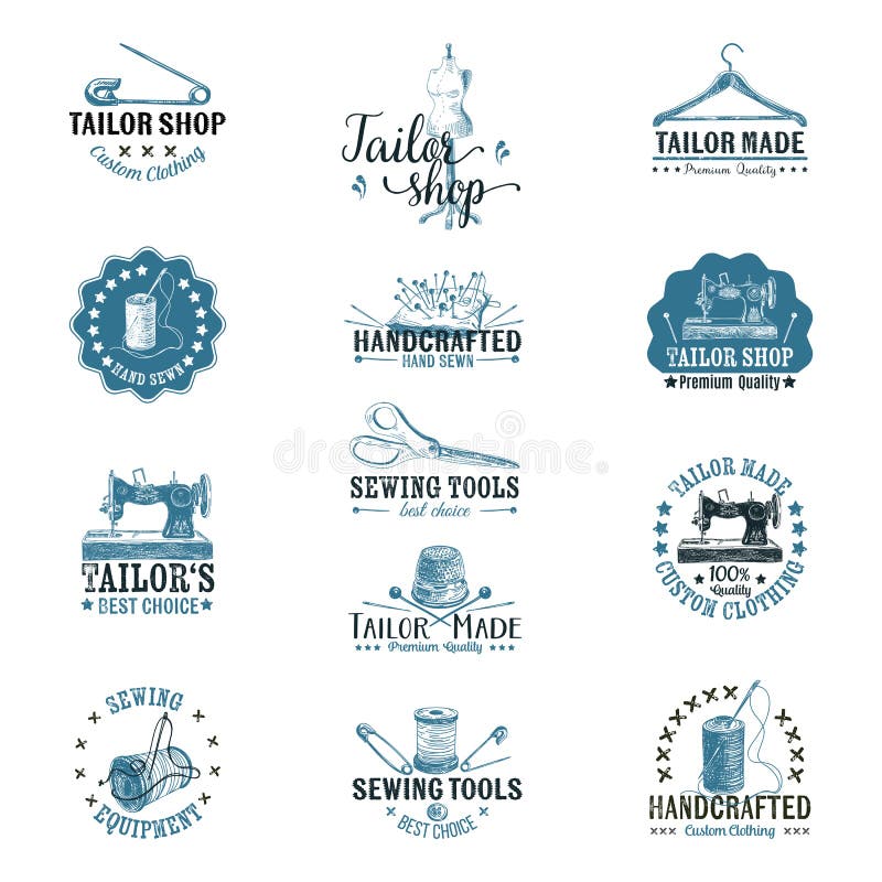 Tailor shop stock vector. Illustration of tailor, symbol - 36018341