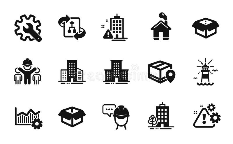 Vector Set of Buildings Icons Related To Lighthouse, Arena and ... Vector Set of Buildings Icons Related To Lighthouse, Arena and ...