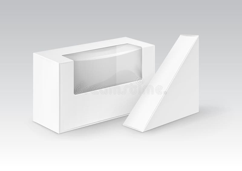 Blank Cardboard Triangle Box Bag Packaging for Food, Gift or Other ...