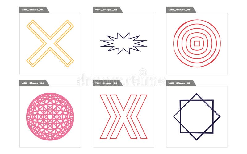Vector Set of Y2K. Large Set of Retro Objects for Design. Objects in ...