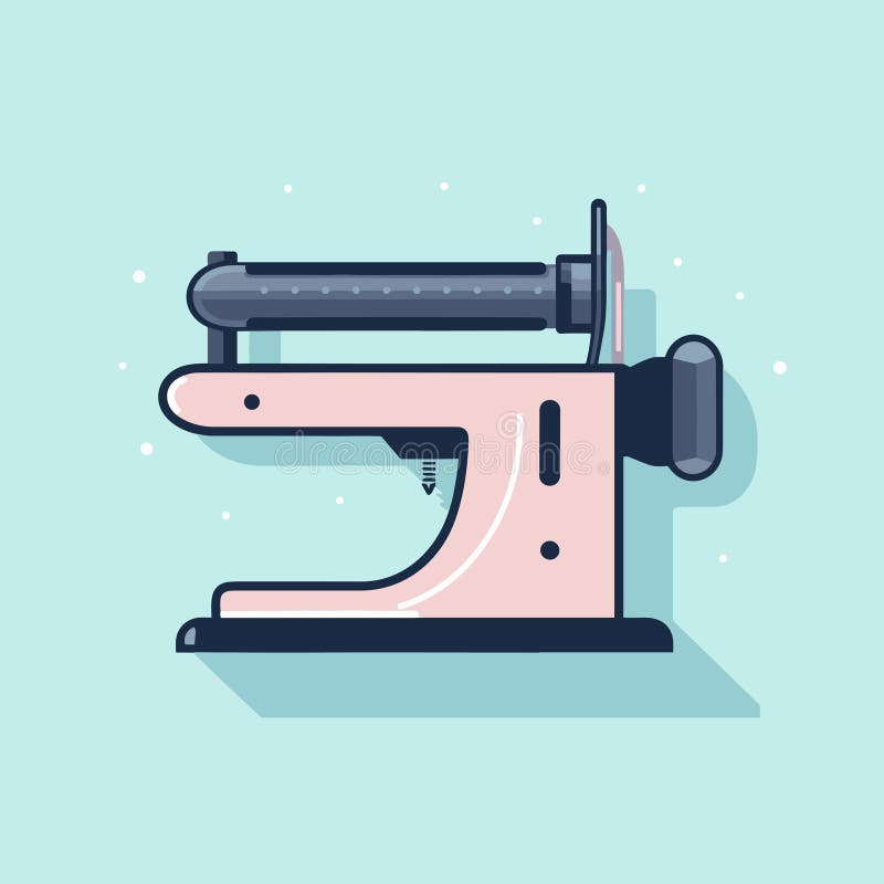 Vector of a Sewing Machine with a Needle Icon Stock Vector ...