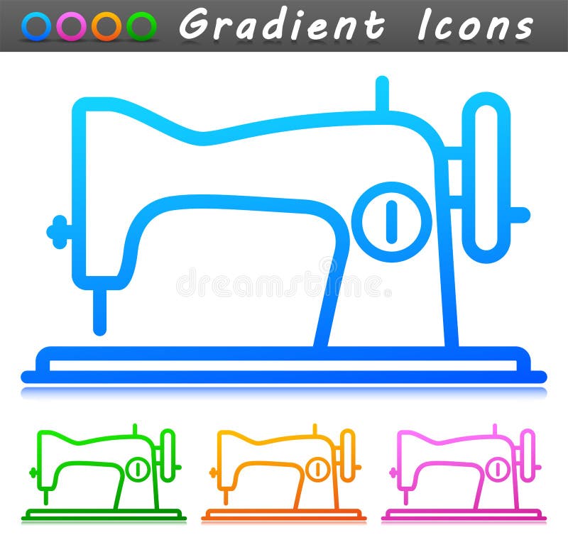 Vector Sewing Machine Symbol Icon Stock Vector - Illustration of vector ...