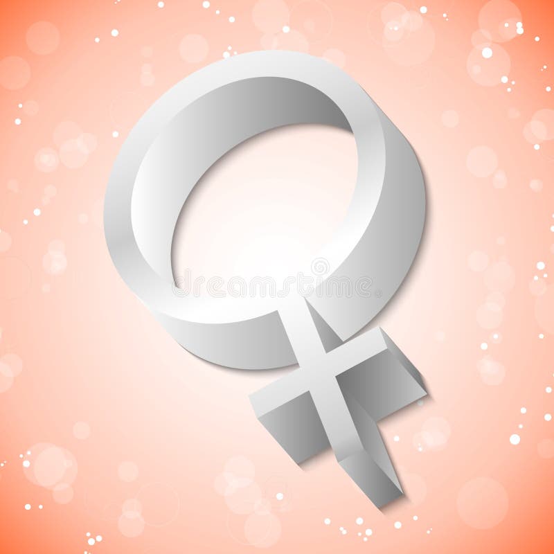 Sex Gender Symbol On Colored Background Stock Vector Illustration Of