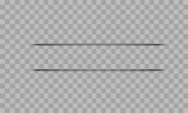 Vector Shadow. Falling Shadow from Paper. Shadow Overlay for Vector ...