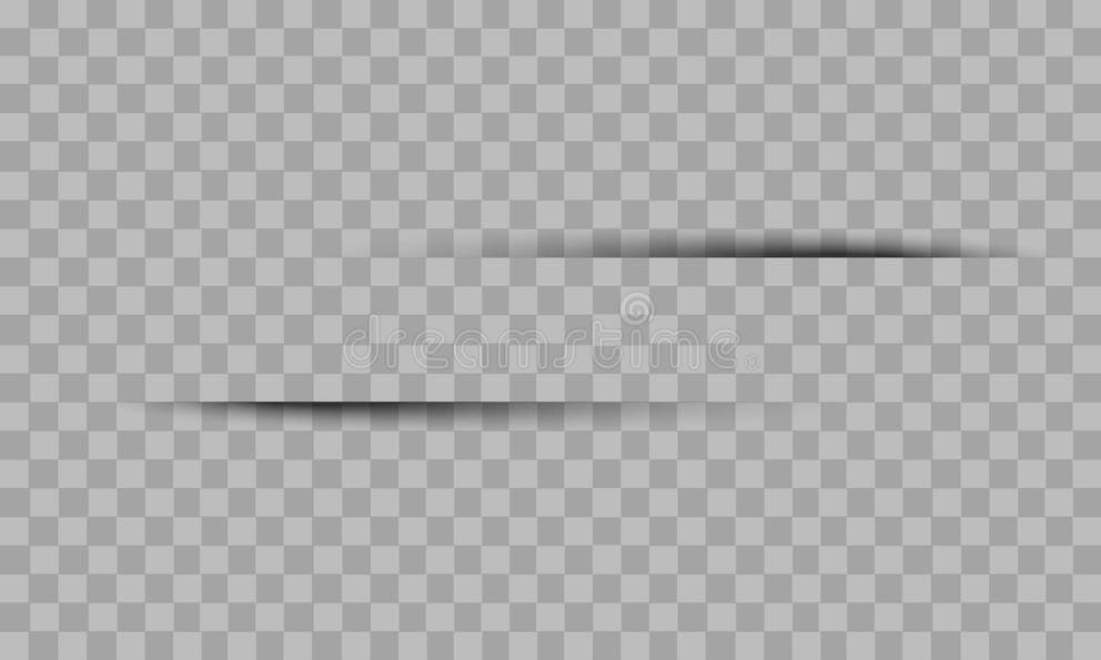 Vector Shadow. Falling Shadow from Paper. Shadow Overlay for Graphics ...