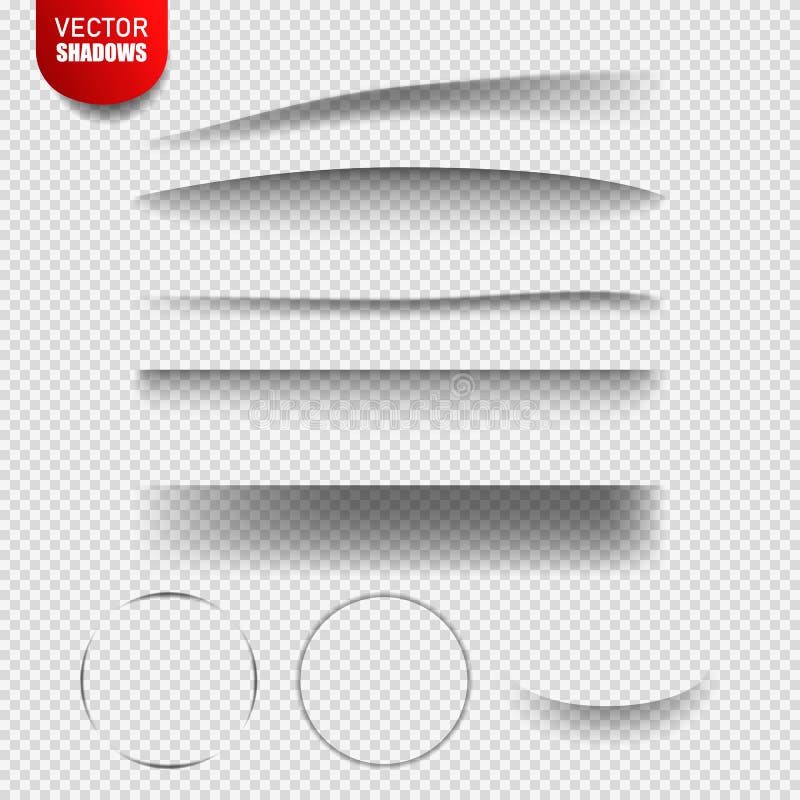 Vector shadows isolated. stock vector. Illustration of pack - 165633718