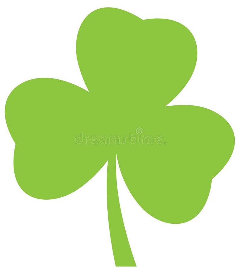 Vector Shamrock Icon Isolated on White Background Stock Vector ...
