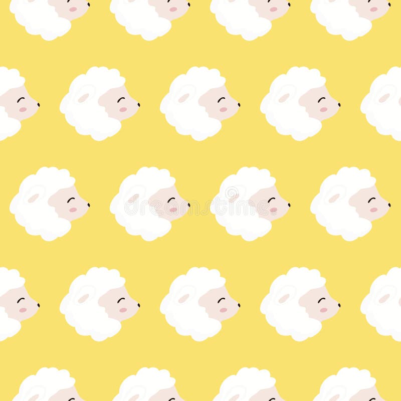 Vector sheep pattern. stock vector. Illustration of graphic - 83184700