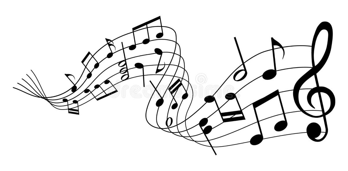 Music Notes Transparent Background Stock Illustrations – 1,109 Music ...