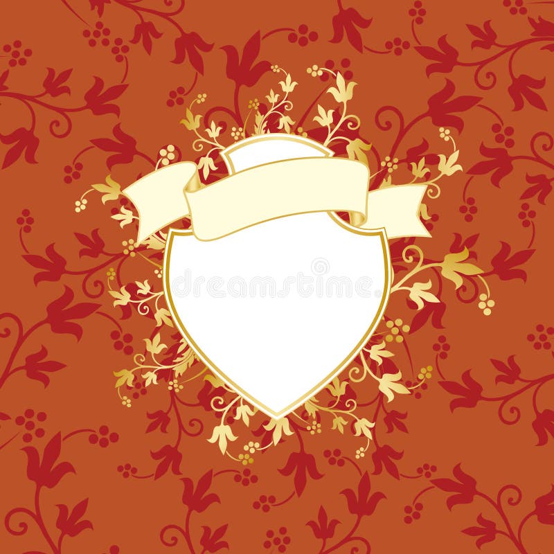 Vector shield and banner stock vector. Illustration of icon - 4096427