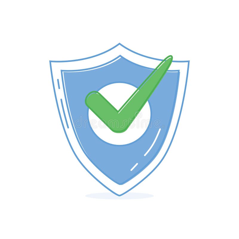 Checkmark Shield Icon Line Stock Illustrations – 1,693 Checkmark Shield ...