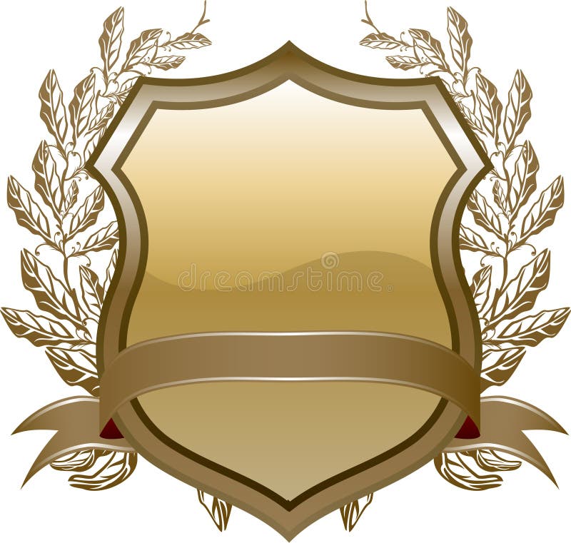 Wheat Shield stock vector. Illustration of insignia, grain - 24319570