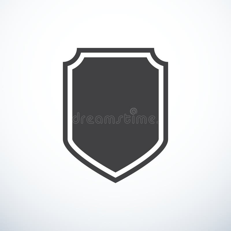 Vector shield icon stock vector. Illustration of shield - 100013411