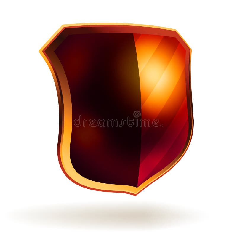 Vector Shield Template Item. EPS 8 Stock Vector - Illustration of guard ...